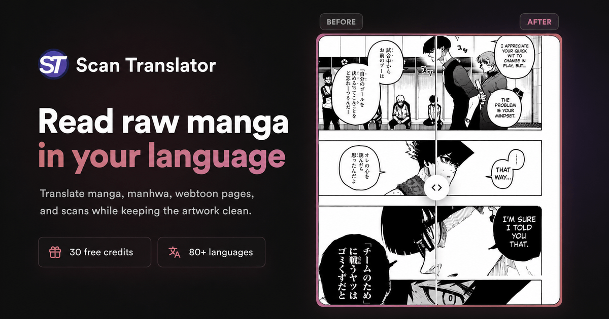 Nouveautés Scan Translator & devlog | Scan Translator